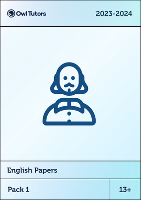13 Plus English Pack 1 2023-24 (2 papers)