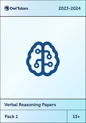 13 Plus Verbal Reasoning Pack 1 2023-24 (2 papers)